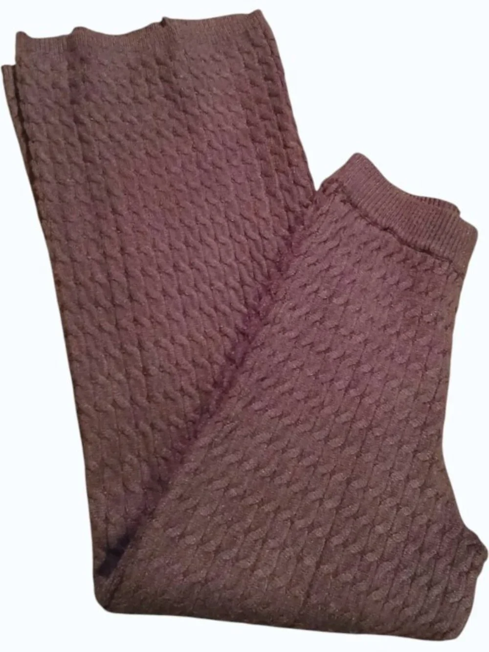 Gilli | Pants & Jumpsuits | Gilli Brown Cable Knit Sweater Wide Leg ...